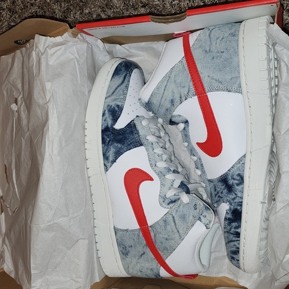 Nike | Shoes | Nike Dunk High Washed Denim Pack | Poshmark